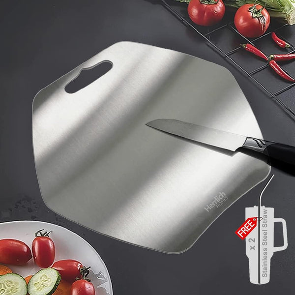 Hexagonal Stainless Steel Chopping Board for Kitchen - Free 2 Steel St ...